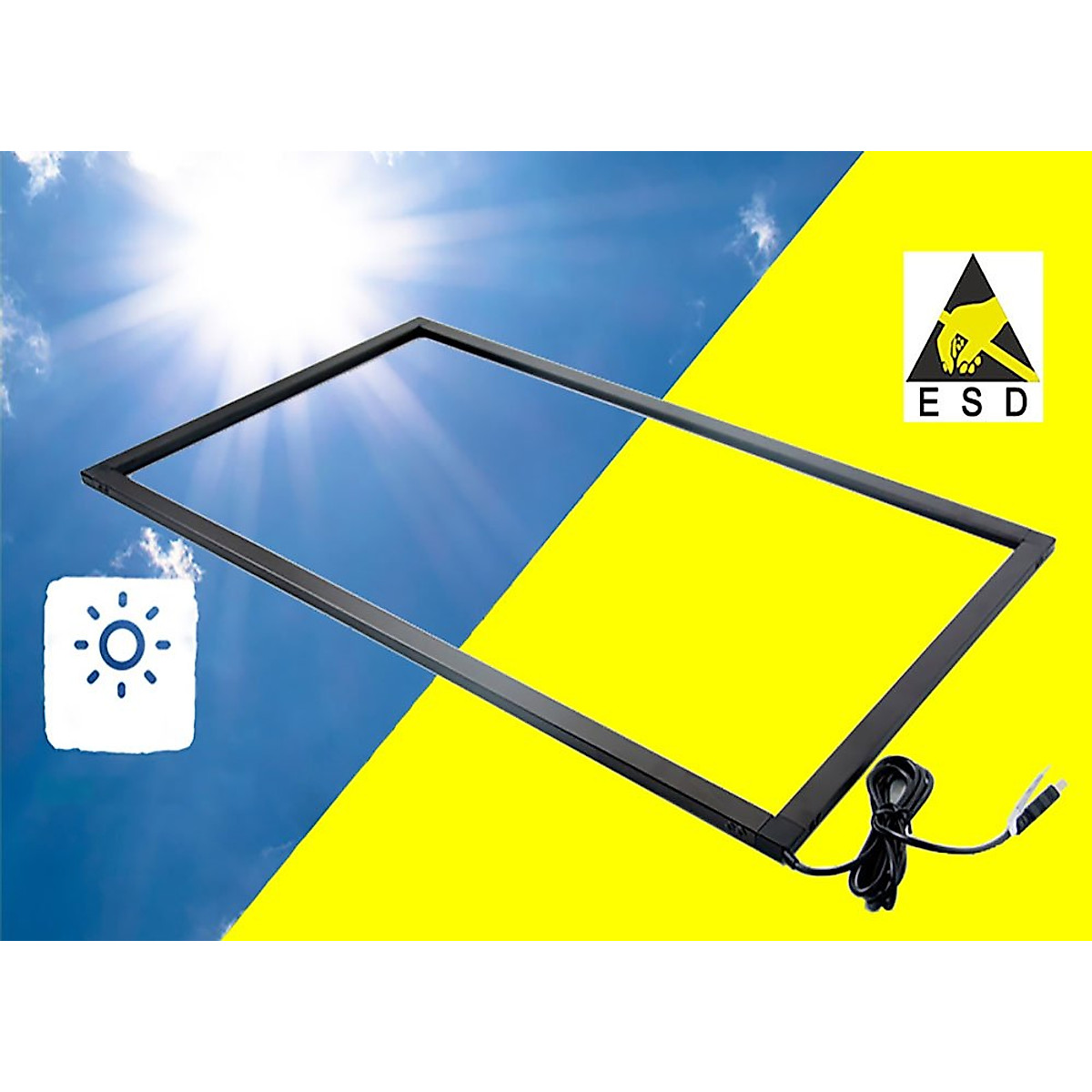 Chengying 65 Inch 10 Points Multi-Touch Infrared Touch Frame - IR Touch Panel - 65 Inches Infrared Touch Overlay - USB Interface - HID Compatible