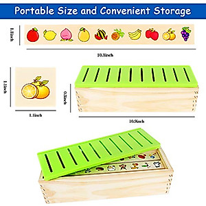 Wooden Montessori Toys for Toddlers Learning Activities Sorting Box Educational Toys Preschool Kindergarten Games Autism Toys Motor Skills STEM for Girls Boys Age 1-2 2 3 4 Year Old Kids Birthday Gift