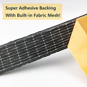 Weather Stripping Door Draft Stopper for Doors/Windows 18 Feet, Self-Adhesive Backing Seals Medium Gap (from 1/4 inch to 3/8 inch), Easy Cut to Size