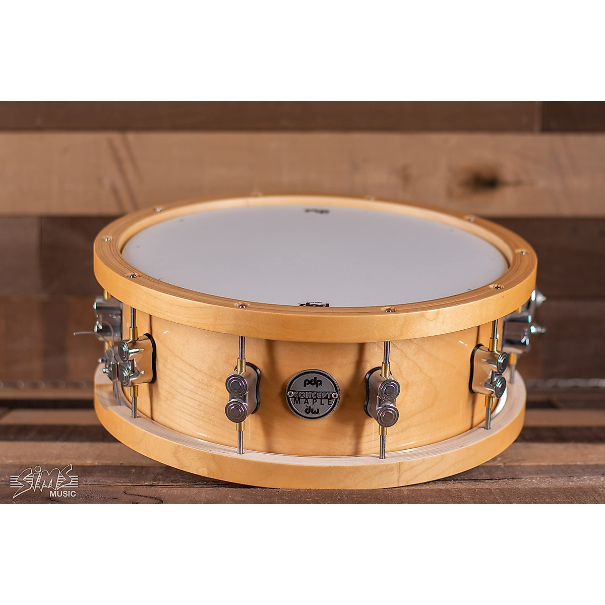 PDP 20-Ply Maple Snare with Wood Hoops and Chrome Hardware 14 x 5.5 in.