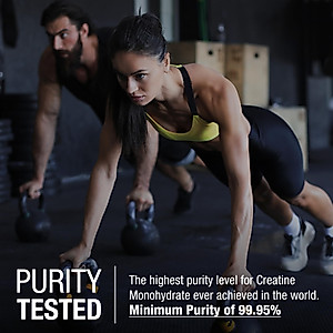 German Creatine - Pure Creapure Micronized Creatine Monohydrate Powder, Promotes Muscle Growth, Increase Muscle Mass, Enhance Strength, 99.99% Purity, 3rd Party Tested, 270g (54 Servings)