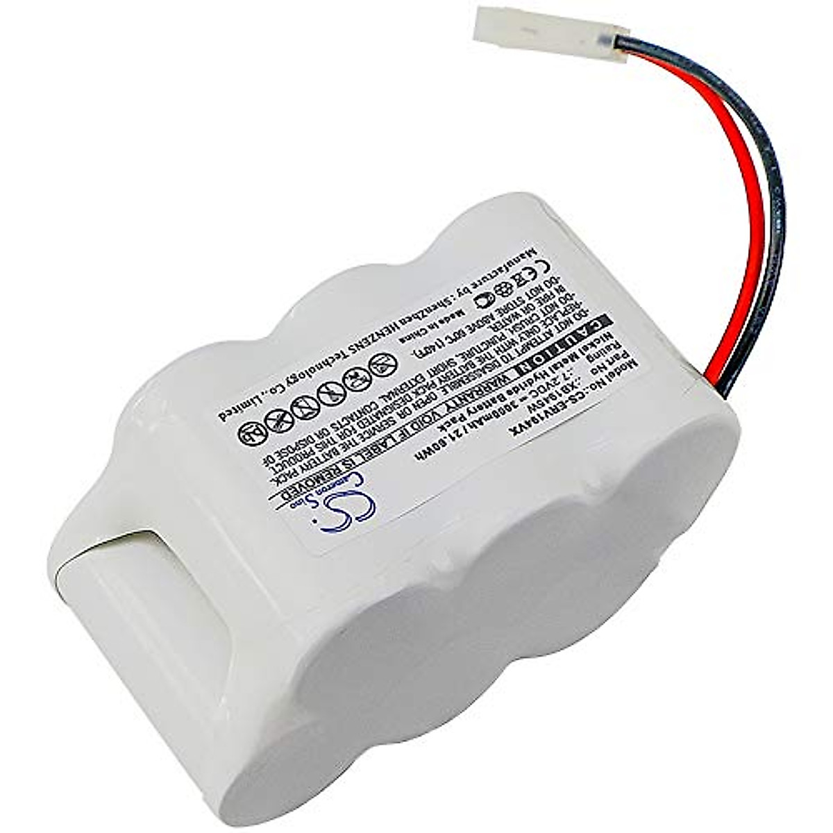 7.2V XB1945W Battery Replacement for Shark V1945Z Sweeper V1945Z XB1946W XB1946 V1945 Sweeper VX2