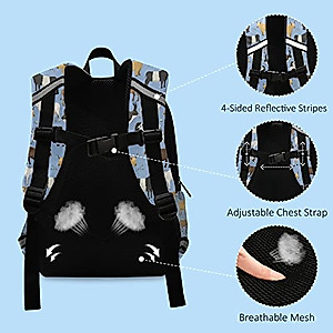 Glaphy Bulls Cows Farm Animal Backpack for Kids, Boys and Girls, Toddler Backpack for Daycare Travel School, Preschool Bookbag with Chest Strap