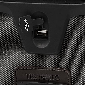 Travelpro Platinum Elite Underseat Spinner Tote Bag with USB Port, Vintage Grey, 16-Inch