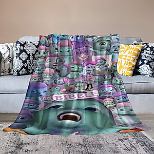 Funny Meme Blanket，Bibble Meme Soft and Comfortable,Ultra-Soft Micro Fleece Blanket,for Bed Or Sofa,All Season Throw Blankets (40x50 Inch，60x50inch)