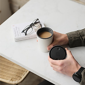Circular & Co Reusable Coffee Cup - 16oz - 100% Leakproof Large Travel Mug - Made from Recycled Coffee Cups - Sustainble Insulated Coffee Tumbler - BPA Free - Dishwasher Safe