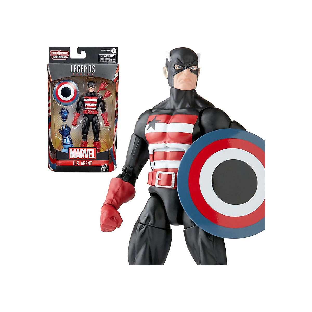 Marvel Legends Series U.S. Agent Classic Comics Action Figure 6-inch Collectible Toy, 1 Accessory, 2 Build-A-Figure Parts