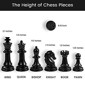 CSVICTORY Classic Chess Set 11.8" x 11.8"- Magnetic Chess Pieces with Folding Magnetic Chess Board, Staunton Chess Pieces & Storage Box, Magnetic Chess Set, 3-in-1 Board Game Set