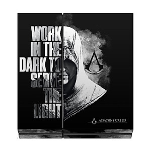 Head Case Designs Officially Licensed Assassin's Creed Half Legacy Typography Vinyl Sticker Gaming Skin Case Cover Compatible With Sony PlayStation 4 PS4 Console and DualShock 4 Controller Bundle