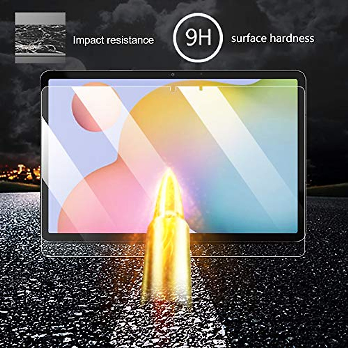 SOATUTO Screen Protector For Samsung Galaxy Tab S9/ Tab S8/ Tab S7 11 inch 9H Tempered Glass Film Compatible with S Pen, Anti-Scratches and Case Friendly HD Clear for Galaxy Tablet S9/S8/S7 (1 Pcs)