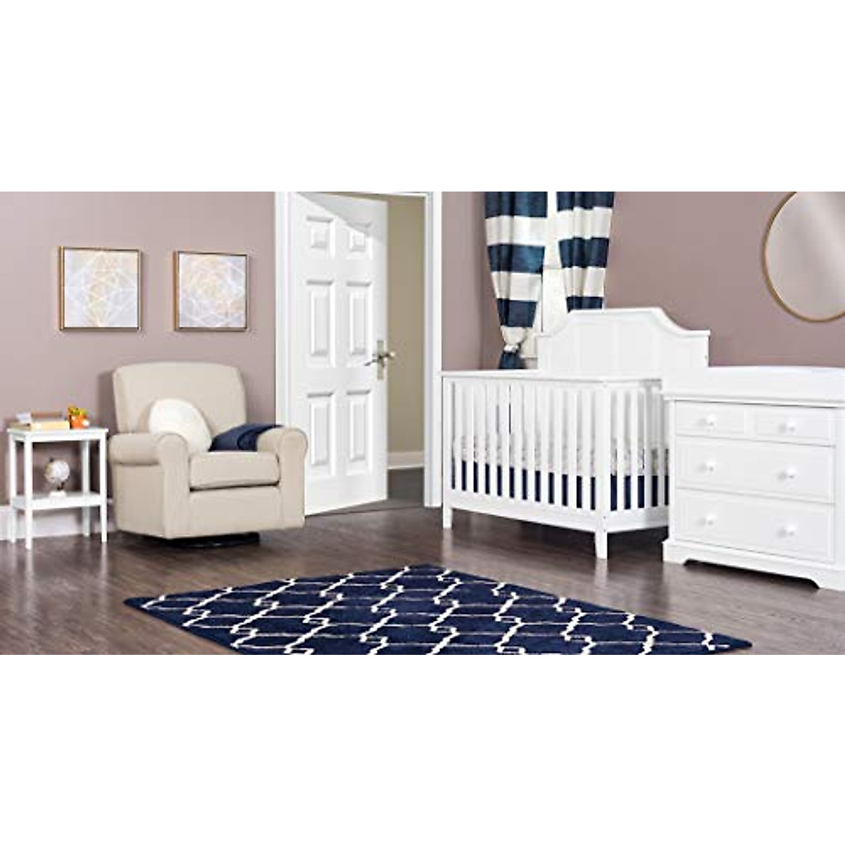 Child Craft Rylan 4-in-1 Convertible Baby Crib, Matte White