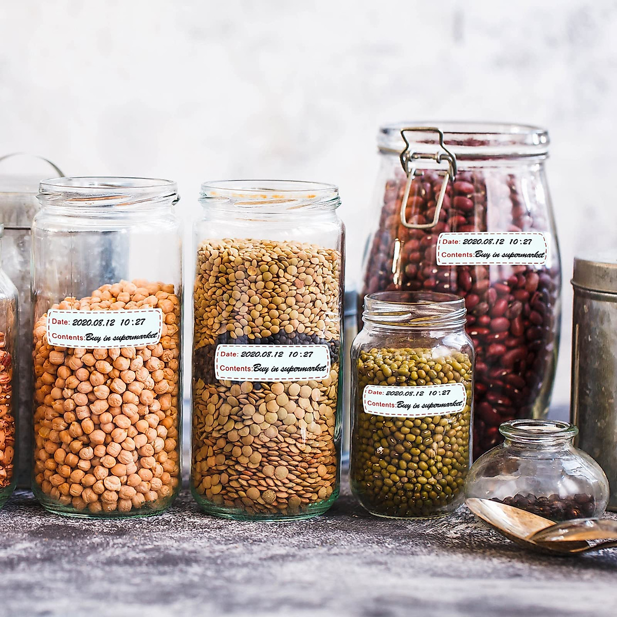 450pcs Smatagee Removable Freezer Labels,1 x 3 Inch Food Storage Stickers,Self-Adhesive Date Labels-Waterproof Oil-Resistant Easy Clean Leaves no Residue,4 Colors Labels 3 Rolls