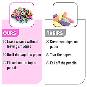 Mr. Pen Erasers for Pencils, 120 Pack, Pencil Top Erasers, Eraser Caps, Pencil Erasers for Kids, Cap Erasers, Eraser Tops, Pencil Topper Erasers. Ereaser