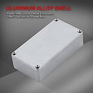 DaierTek 5pcs 1590B Guitar Pedal Enclosure Aluminum Diecast Stomp Box Case 112x61x32mm Toggle Switch Box