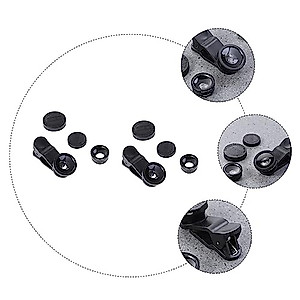 NOLITOY 2PCS Phone Lens Wide Angle Lens Smartphone Phones Smartphones Fish Eye Lens for Phone 13 3 in 1 Phone Camera Lens Phone fisheye Lens Optical Lenses Phone Clip-on Camera Lens Triple