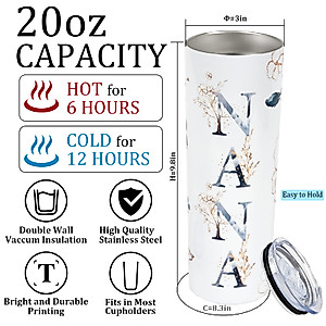 Joyseller Practical Mother's Day Gifts for Mom, 20 OZ Floral NANA Travel Mug for Grandma, Mom Gifts Tumbler for Holiday, Birthday, Mother's Day Gifts Ideas from Grandson, Granddaughter