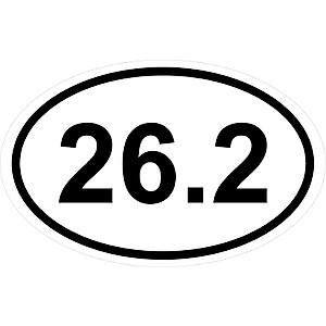 *Magnet* 3.5” x 5.5” Oval: 26.2 Marathon Run