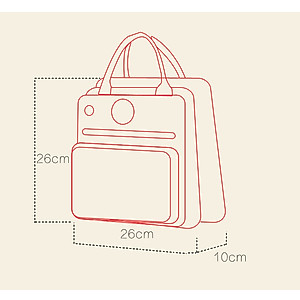 Small Waterproof Diaper Bag Tote Messenger Backpack-Black