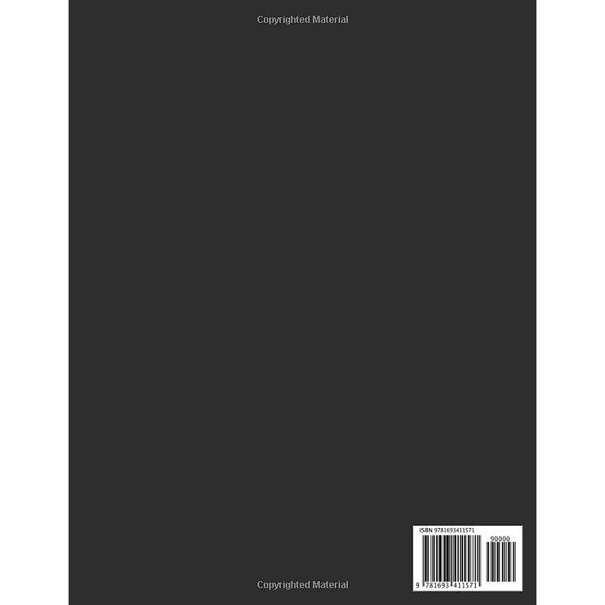 Notebook: Quad Ruled Composition Notebook, Large Format, 8.5 x 11 in, 108p, Minimalist Black Cover