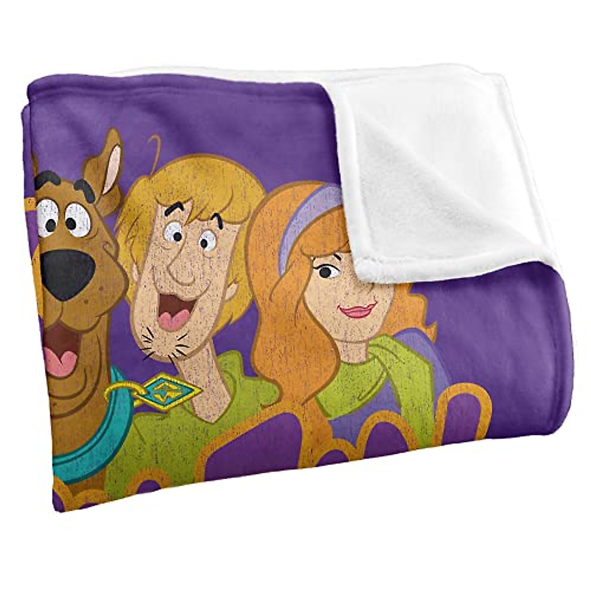 Scooby Doo Scooby and Gang Purple Silky Touch Super Soft Throw Blanket 36" x 58",Scooby Gang