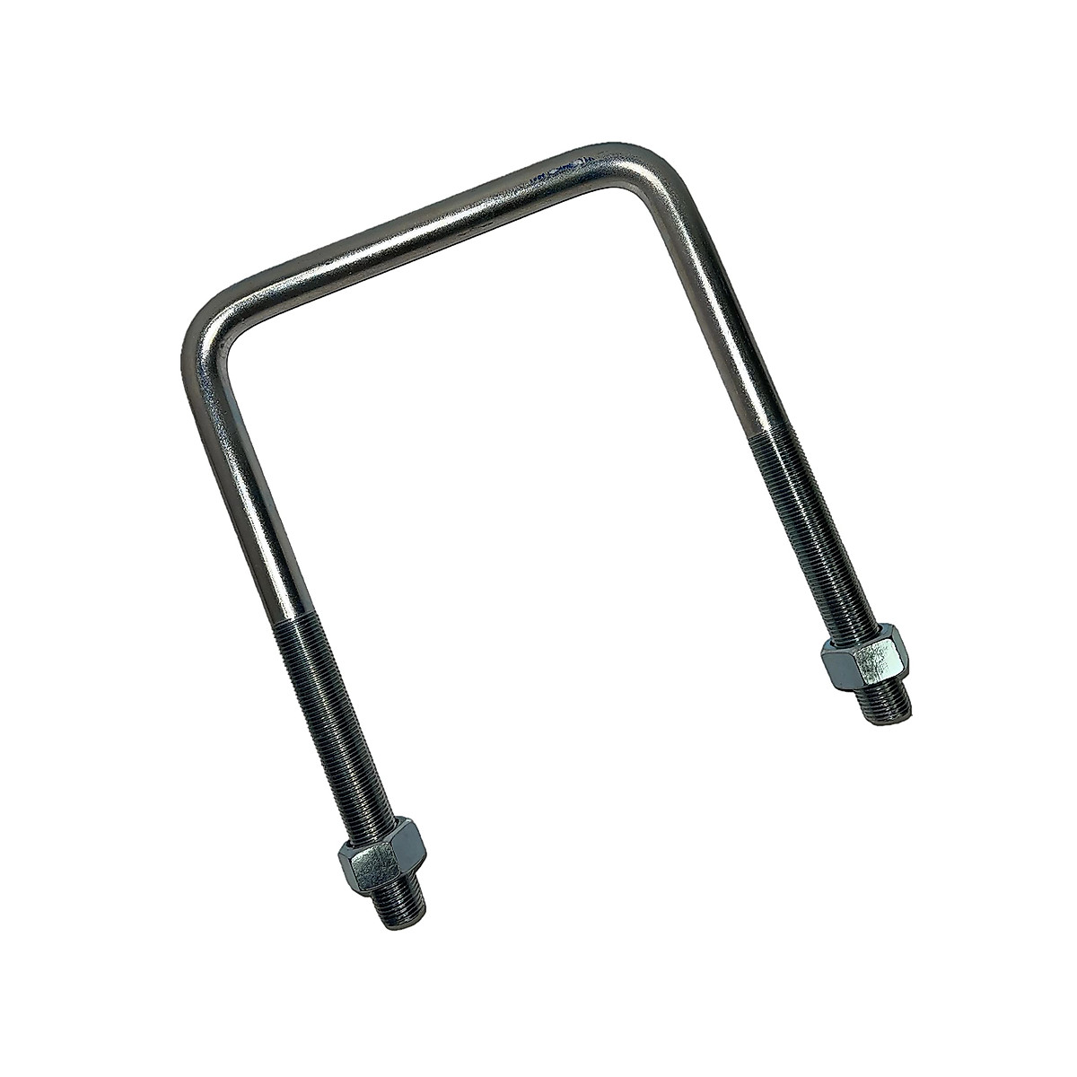 Zinc Plated Square U-Bolt 5/8" Thick x 5" ID x 8-1/2" Long w/Zinc Plated Nuts Farmer Bob's Parts S1070Z