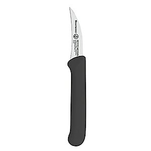 Messermeister Petite Messer 2.5” Bird’s Beak Parer with Matching Sheath, Black - German 1.4116 Stainless Steel & Ergonomic Handle - Lightweight, Rust Resistant & Easy to Maintain