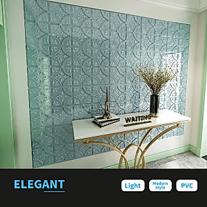 Art3d Drop Ceiling Tiles 2x2, Glue-up Ceiling Panel, Fancy Classic Style in Gray