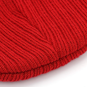 Kingrol 3 Pack Baby Knitted Beanie Hats, Cute Soft Warm Knit Caps for Baby, Girls and Boys, 0-3 Years