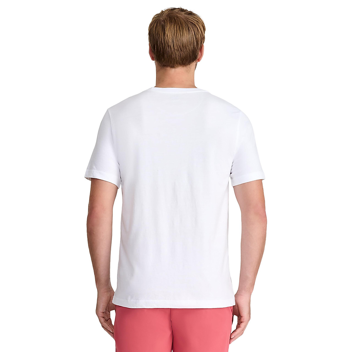 IZOD Men's Saltwater Soft Wash Pocket Crew T-Shirt, Bright White, X-Large