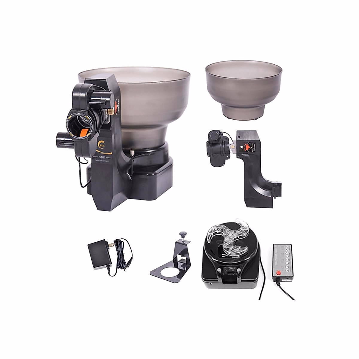 Table Tennis Robot Ping Pong Ball Machine S101 Automatic Table Tennis Machine for Training with 40mm+ Table Tennis Balls by Suz