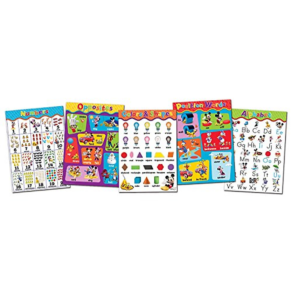 Eureka Mickey Mouse Bulletins Preschool Decorations, 0.1'' x 18'' x 28'' inches, 5pc