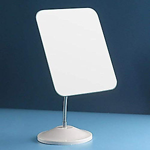 LIMEI-ZEN Bathroom Mirror Make-up Mirror Simple HD Page Simple Mirror Desktop Vanity 360 deg; Freedom Turning Beard Mirror Mirrors