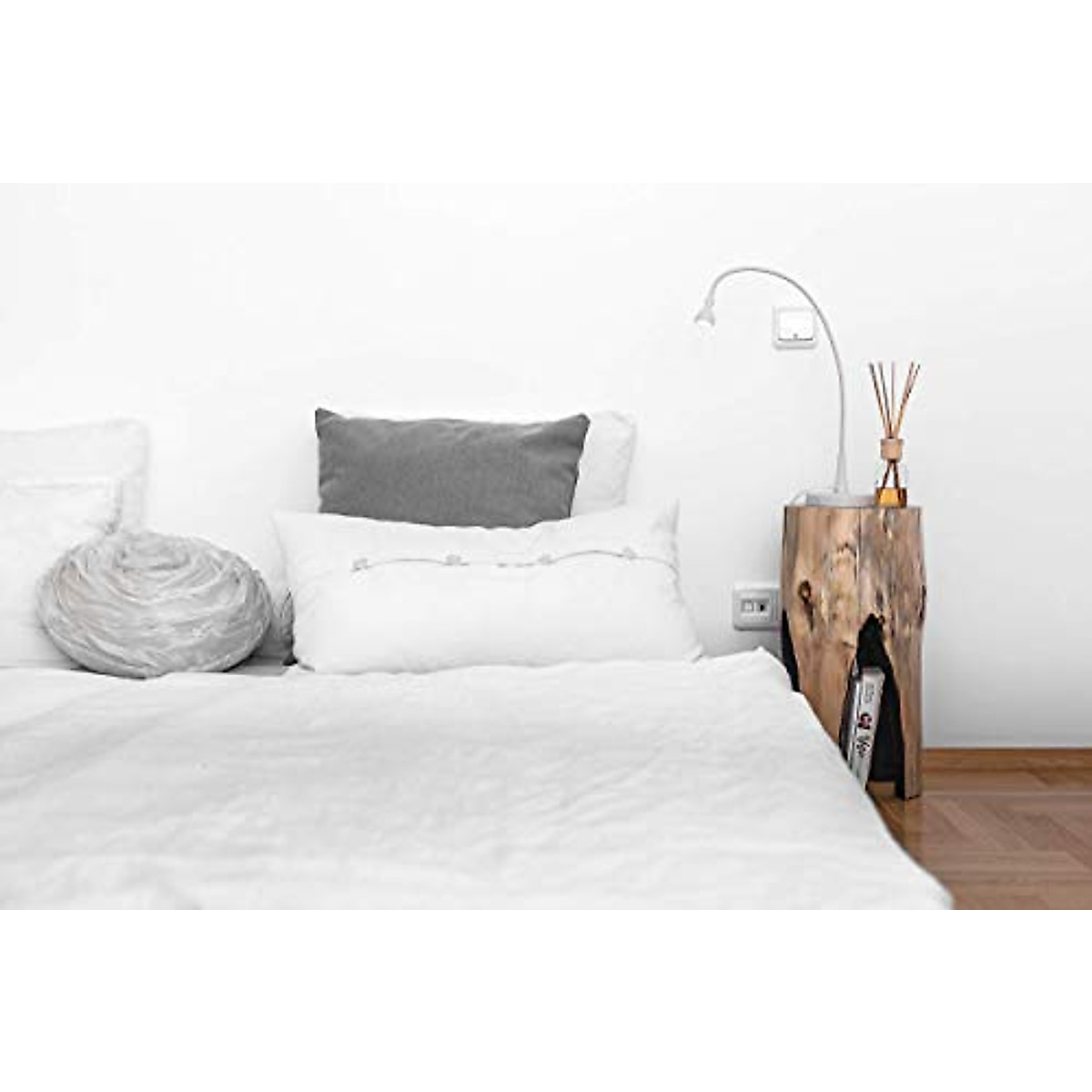 Bedside Table, Rustic Nightstand, Tree Stump Coffee Table, Farmhouse End Table