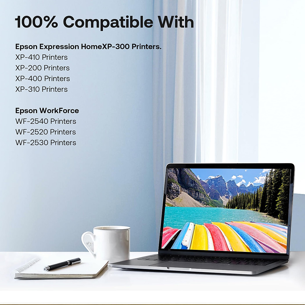 MCYCOLOR 200XL Ink Remanufactured for Epson 200 XL Ink Cartridge to Use with XP-200 XP-300 XP-310 XP-400 XP-410 WF-2520 WF-2530 WF-2540 Printer（2 Black, 1 Cyan, 1 Magenta, 1Yellow ）