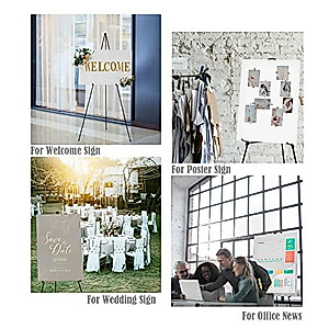 2022 Version Display Easel Stand for Wedding Sign Poster,63" Tall Instant Easels for Display Arts Painting Shower Sign,Adjustable Collapsable Floor Tripod with Portable Bag,Holds 5lbs,1Pack