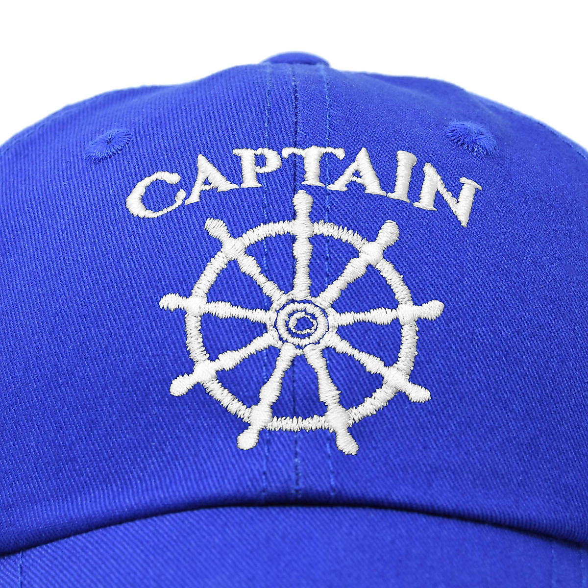 DALIX Captain Hat Sail Baseball Cap Navy Boating Men Women in Royal Blue