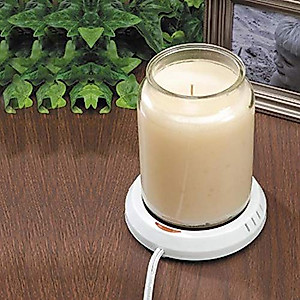 Eutuxia Mug Warmer for Home & Office. Great for Warming Up Cups, Coffee Mugs, Wax, and Beverages on Desks, Tables & Countertops. Electric Heated Plate Warms Quickly. Enjoy Hot Drinks on Cold Days.