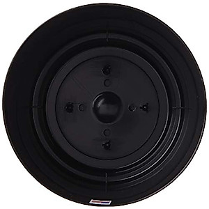 Novelty Majestic Full Depth Round Cylinder Pot, Glossy Black, 6-Inch (10068)