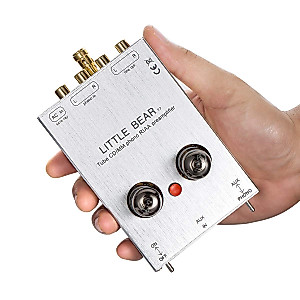 Nobsound Little Bear T7 Vacumn Tube Mini Phono Stage RIAA MM Turntable Preamp & HiFi Tube Pre-Amplifier (Silver)