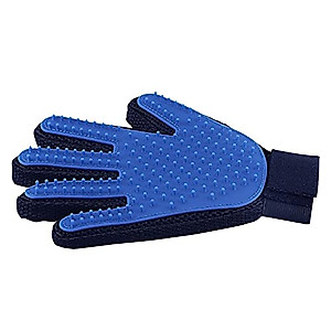 Pet grooming glove gentle deshedding brush (One size)