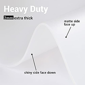 Ewen Large Silicone Baking Mat - 23.6" Diameter Heat Resistant Mat Coffee Mat Placemat Cooking Mat, Silicone Mats for Kitchen Counter, Air Fryer, Coffee Maker, Workbench, Crafts, Translucent