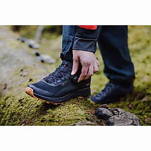 Icebug Mens Haze RB9X GTX Trail Hiking Shoe with Traction Sole, Black/Maple, 11.0