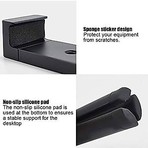 Mini Tripod Phone Tripod,Portable Table Tripod Cold Shoe Base Phone Clip Set Desk Tripod with 1/4'' Screw & Silicone Pad,for Phone Action Camera