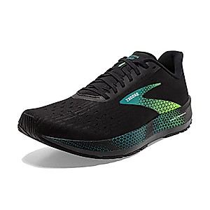 Brooks Men's Hyperion Tempo Road Running Shoe - Black/Kayaking/Green Gecko - 10 Medium