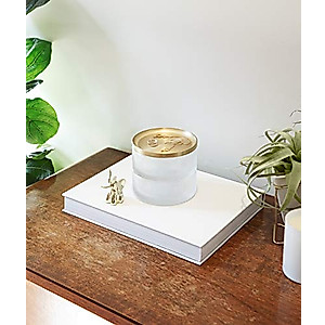 Umbra Tesora Jewelry Organizer, Two-Tier Storage Box with Removable Lid, Glass/Brass