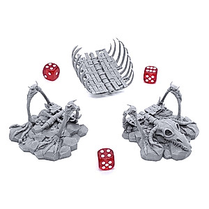 EnderToys Bone Bridge by Printable Scenery, 3D Printed Tabletop RPG Scenery and Wargame Terrain 28mm Miniatures