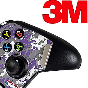 Skinit Decal Gaming Skin Compatible with Xbox One Controller - Officially Licensed NBA Sacramento Kings Purple Digi Camo Design