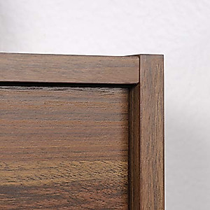 Sauder Harvey Park Wall Bar, L: 33.27" x W: 5.91" x H: 25.0", Grand Walnut Finish