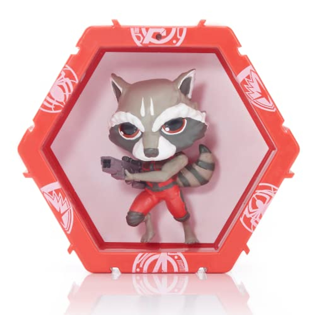 WOW! PODS Guardians of The Galaxy Collection - Rocket | Superhero Light-Up Bobble-Head Figure | Official Marvel Collectable Toys & Gifts