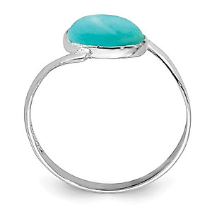 925 Sterling Silver Oval Shape Amazonite Ring Fine Jewelry For Women Gifts For Her, Size 6